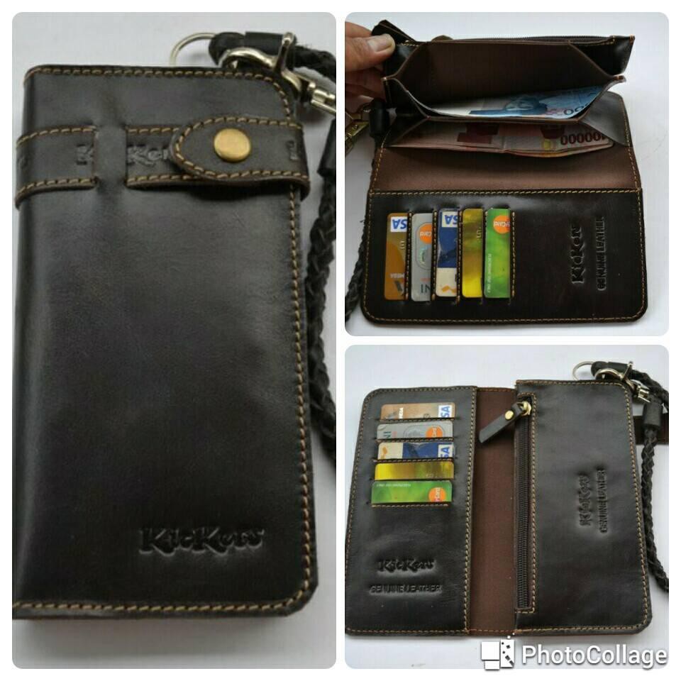 Jual Dompet Kulit Asli Kickers DPK02, Dompet Panjang Kulit Asli Untuk ...