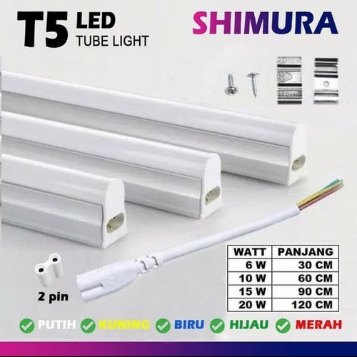 Jual Lampu T5 LED 6W (Panjang 30cm) SHIMURA | Shopee Indonesia