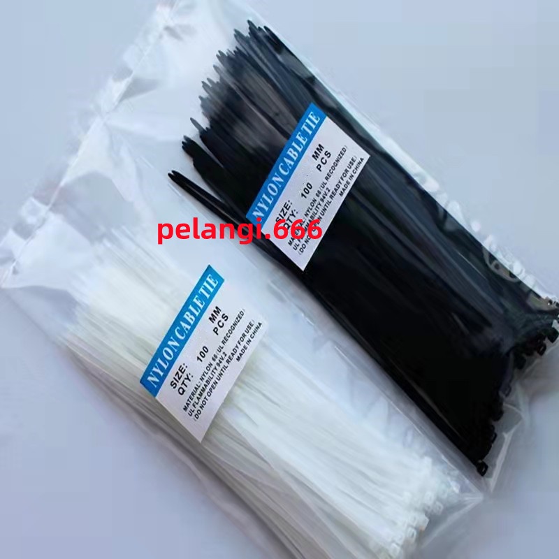Jual kabel ties/kabel tis/cable tis hitam/putih 10cm,15cm,20cm,25cm ...