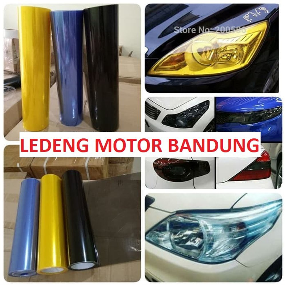 Jual Sticker Headlamp Stiker Lampu Headlight Film Hybrid Look ...