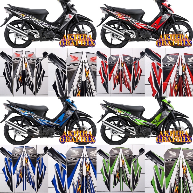 Jual Stiker striping supra x 125 R batman tahun 2012-2013 lis polet ...