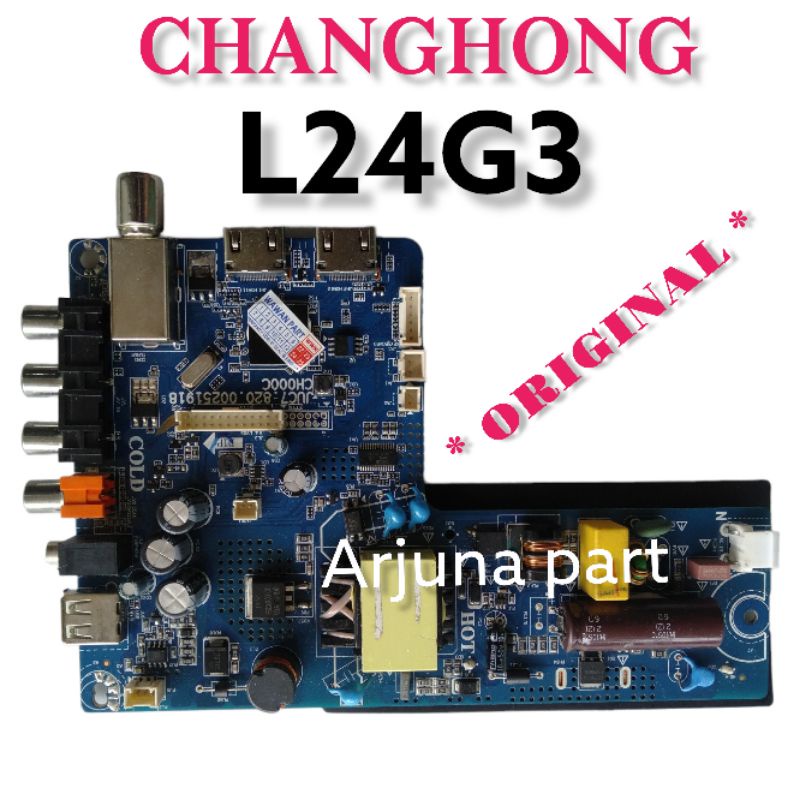 Jual MAINBOARD TV CHANGHONG L24G3 / MB TV CHANGHONG L24G3 / MESIN TV ...