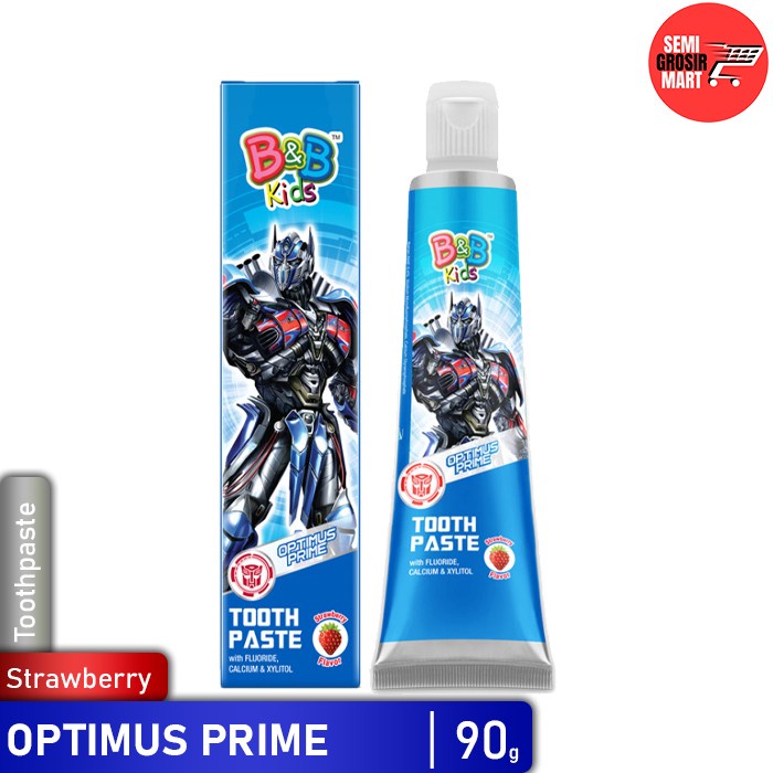 Jual B&B Kids Toothpaste Optimus Prime strawberry 50g | Shopee Indonesia