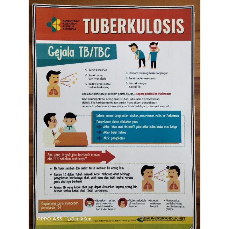 Jual (138) POSTER GEJALA TB / TBC | Shopee Indonesia