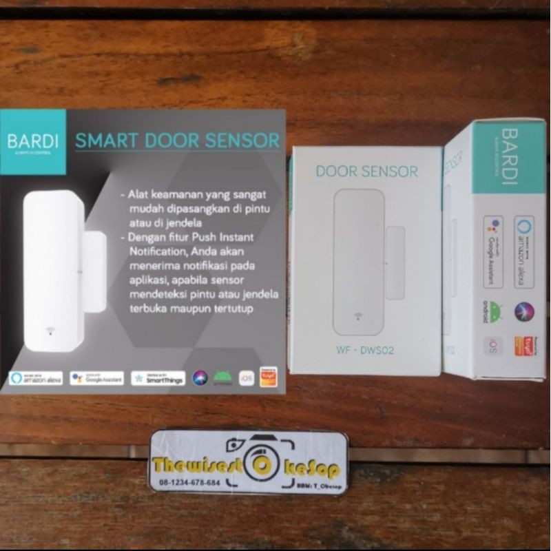 Jual BARDI Smart Sensor Home WIFI Window Door Sensor Tidak perlu Hub ...