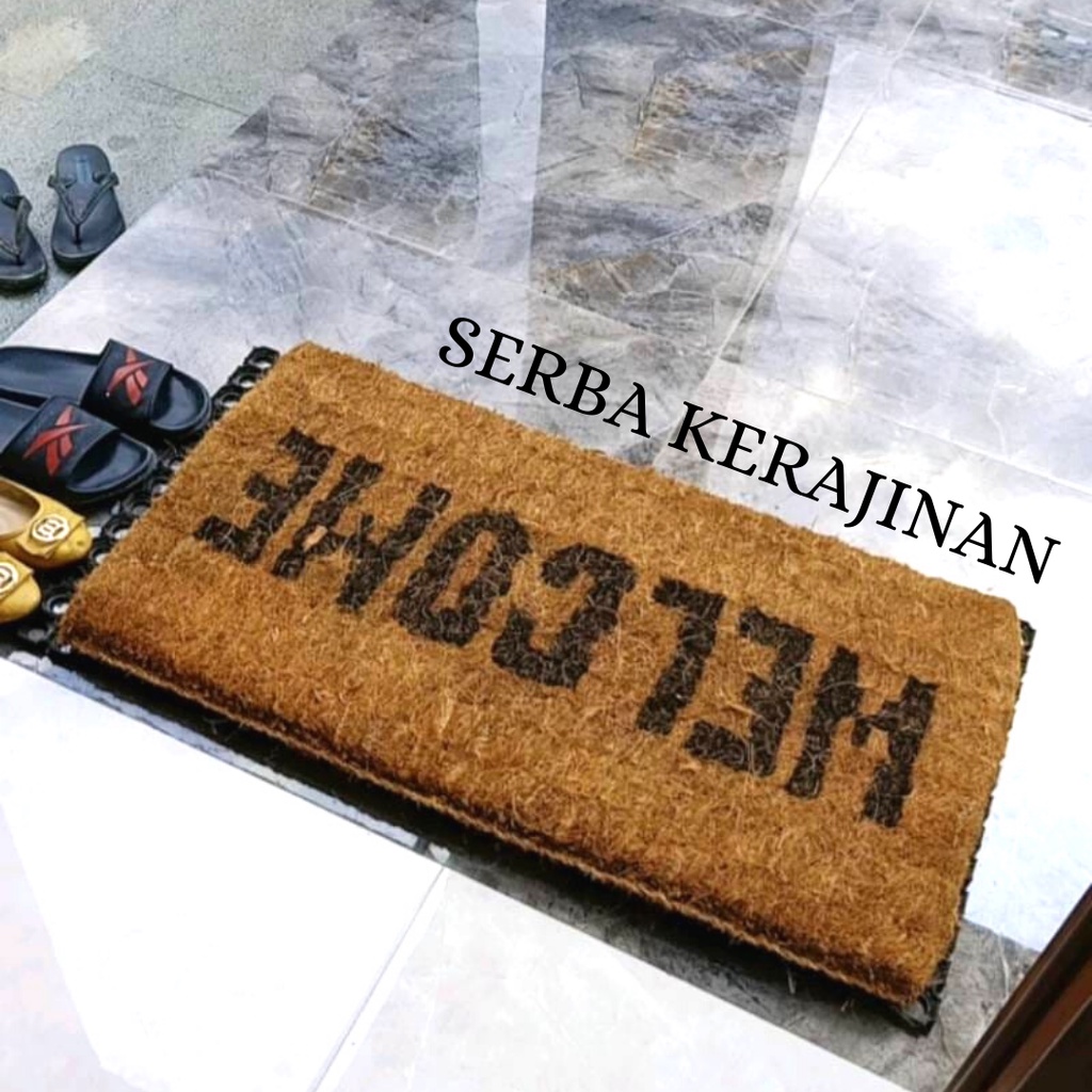 Jual KESET WELCOME 90X45 SABUT KELAPA HALUS / KESET TEBAL / KESET IJUK ...