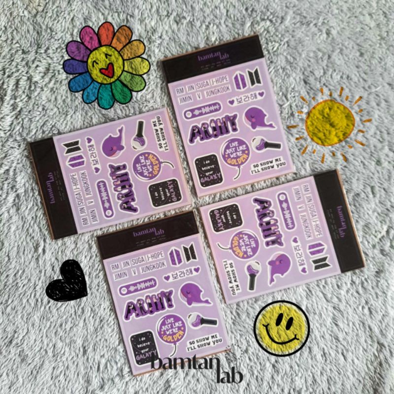 Jual BTS ARMY STICKER SET EDITION | Shopee Indonesia