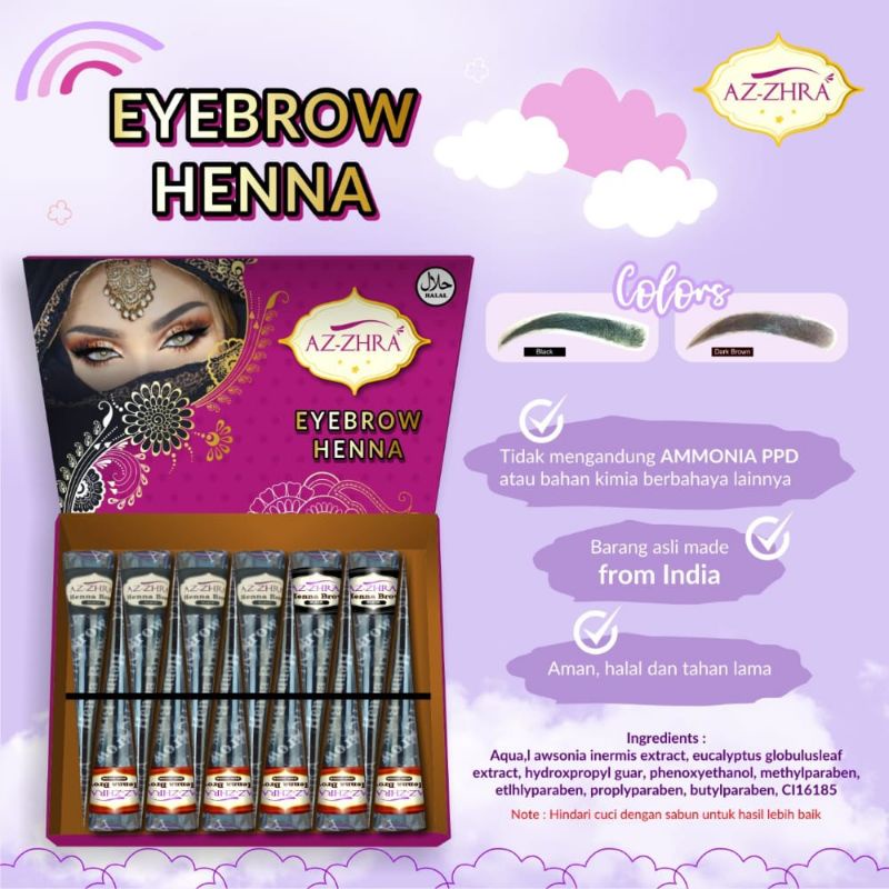 Jual HENNA ALIS EYEBROW AZ-ZHRA | Shopee Indonesia