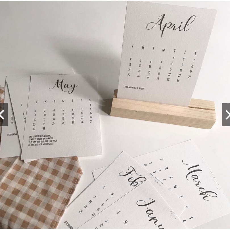 Jual Aesthetic calender 2022 pesanan | Shopee Indonesia