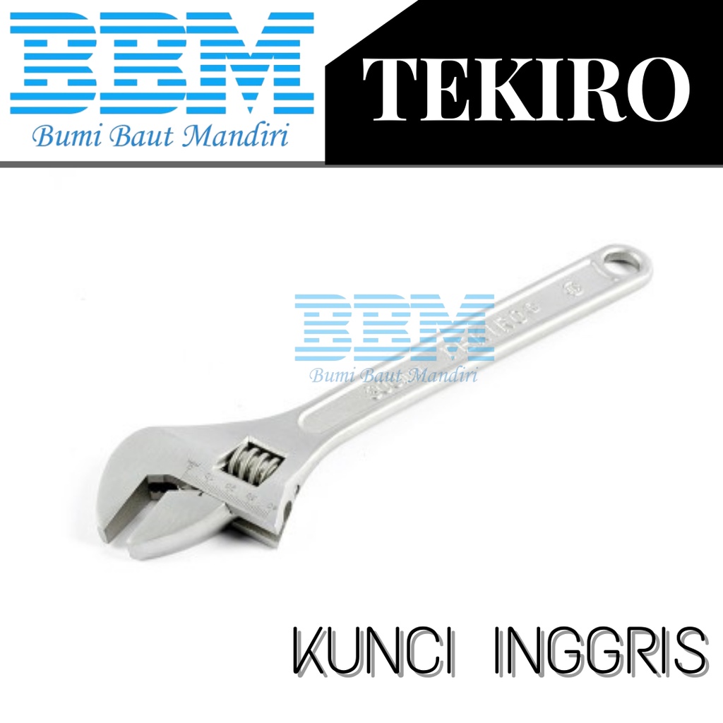Jual TEKIRO Kunci Inggris 8" / Adjustable Wrench 8 INCH | Shopee Indonesia