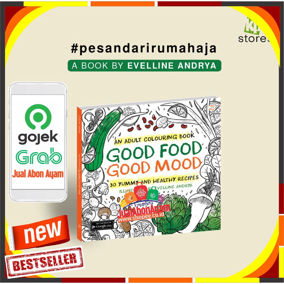Jual GOOD FOOD GOOD MOOD - Evelline Andrya, Buku Mewarnai Kawan Pustaka ...