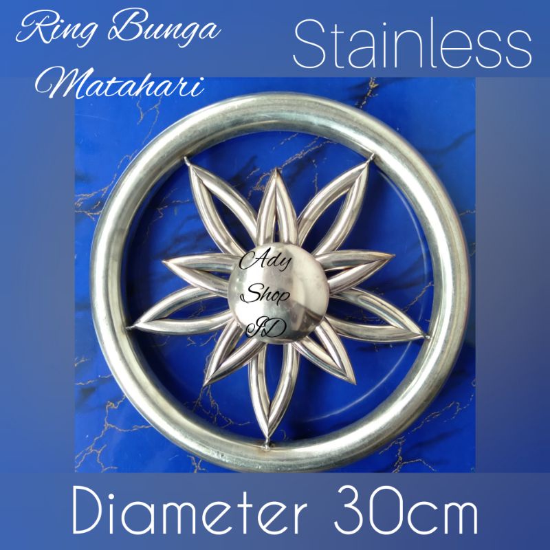 Jual Ring bunga matahari stainless diameter 30cm, ukuran lingkaran pipa ...