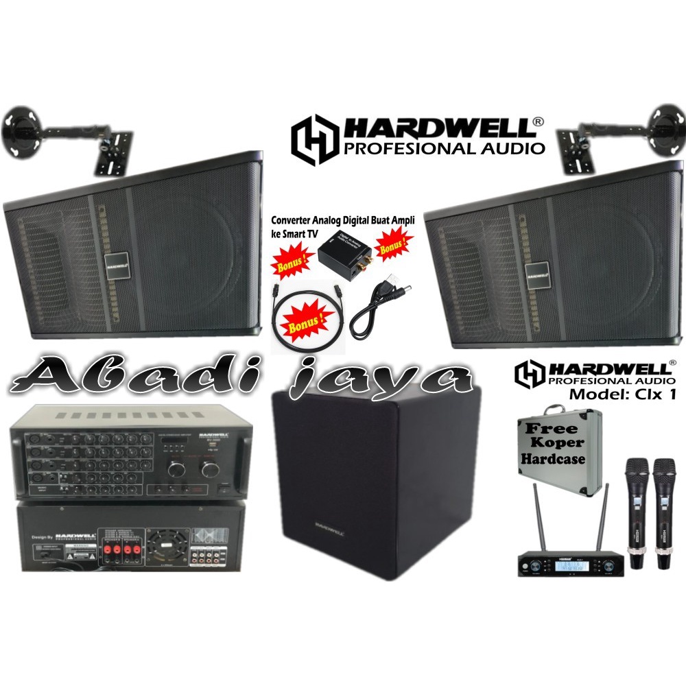 Jual paket sound system hardwell rv3000 ksx102 clx1 subwoofer | Shopee ...