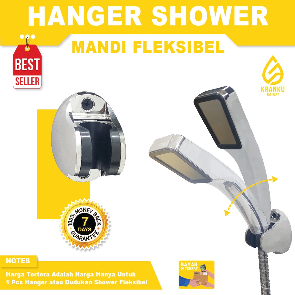 Jual gantungan shower Hanger Shower dudukan cantolan shower mandi toilet Shower Hanger bisa atur ...
