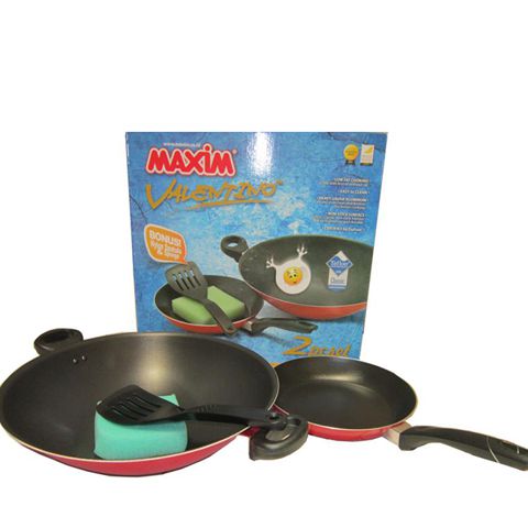 Jual Alat Masak MAXIM VALENTINO SET Murah Frypan |Wajan, Kuali, dan ...