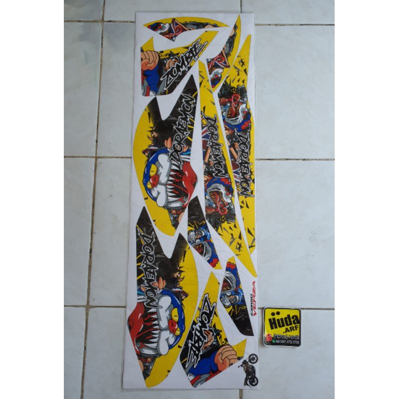 Jual Striping/lis/sticker Variasi Honda CB Verza 150 Tema Doraemon zombie | Shopee Indonesia