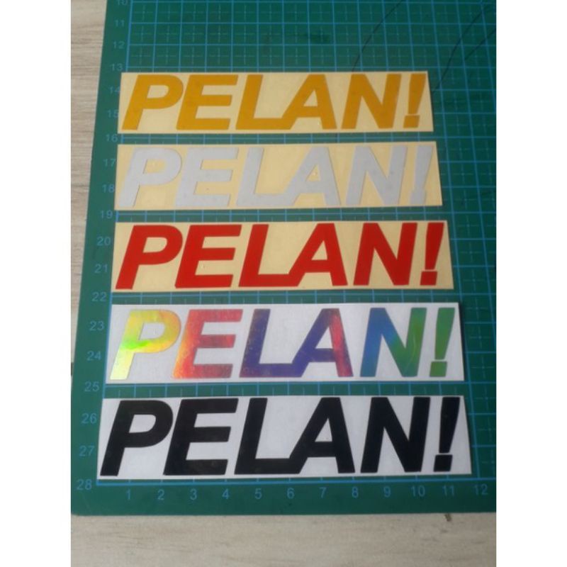 Jual sticker motor Pelan, stiker cutting , sticker custom | Shopee ...