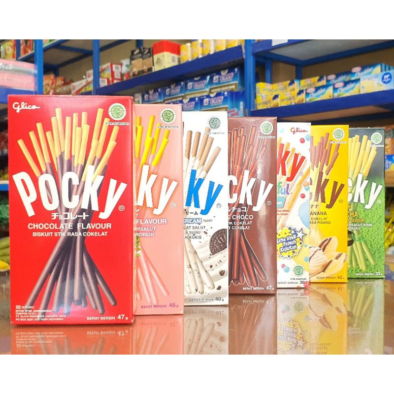Jual Pocky Stick Snack Coklat 45Gr All Variant Cemilan Stik / Toping ...