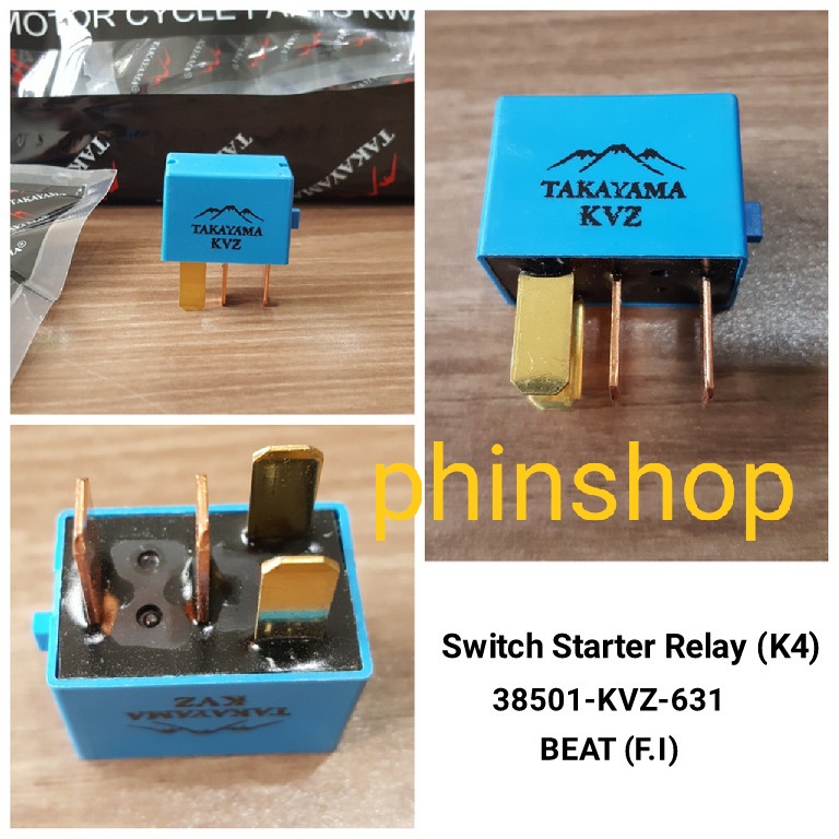 Jual SWITCH STATER RELAY BEAT FI ( KVZ ) kaki 4 BENDIK TAKAYAMA TOP ...