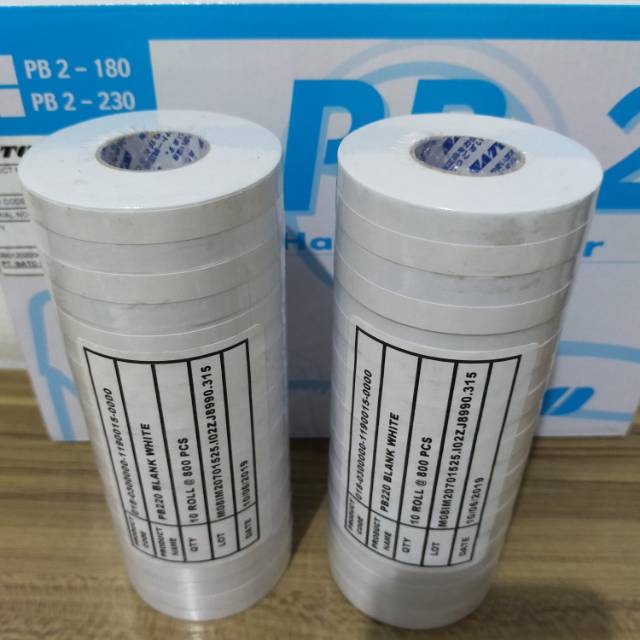 Jual Label harga SATO Putih PB2-230 (ORI) / Sticker Label SATO PB2-330 ...