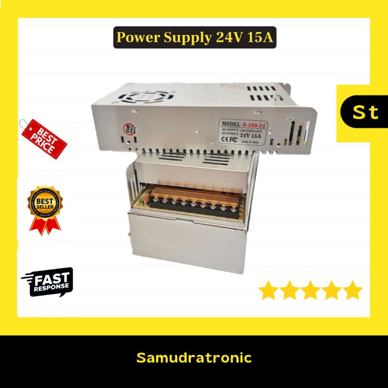 Jual Power Supply 24V 15A Adaptor Psu | Shopee Indonesia