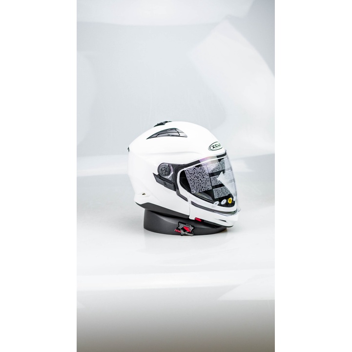 Jual PROMO Zeus 613C WHITE Modular 2 in 1 Fullface dan Halfface ...