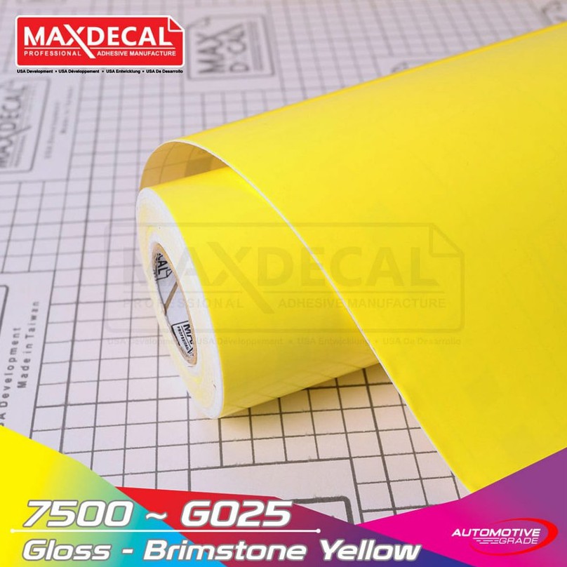 Jual Scotlite Maxdecal Gloss Yellow 7500-G025 (ROLL) (45Cm X 15Mtr ...
