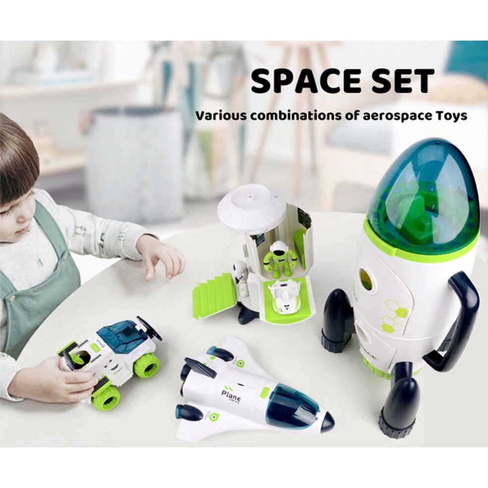 Jual Space Set pretend play / Mainan pesawat luar angkasa roket dan ...