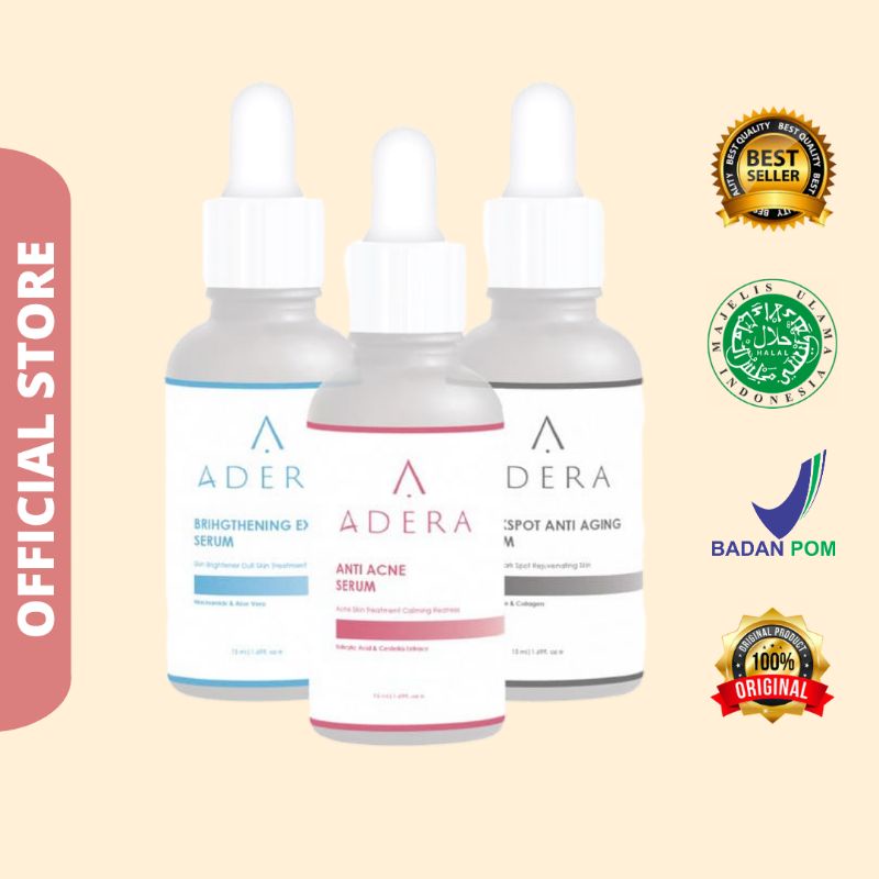 Jual ADERA Serum Wajah/Face Serum Brightening/Dark Spot/Anti Acne Original | Shopee Indonesia