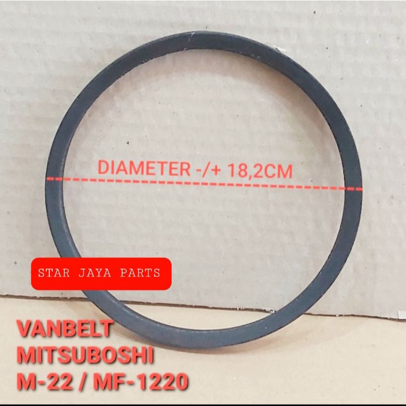 Jual VANBELT MESIN CUCI MITSUBOSHI M-22 / MF-1220 | Shopee Indonesia