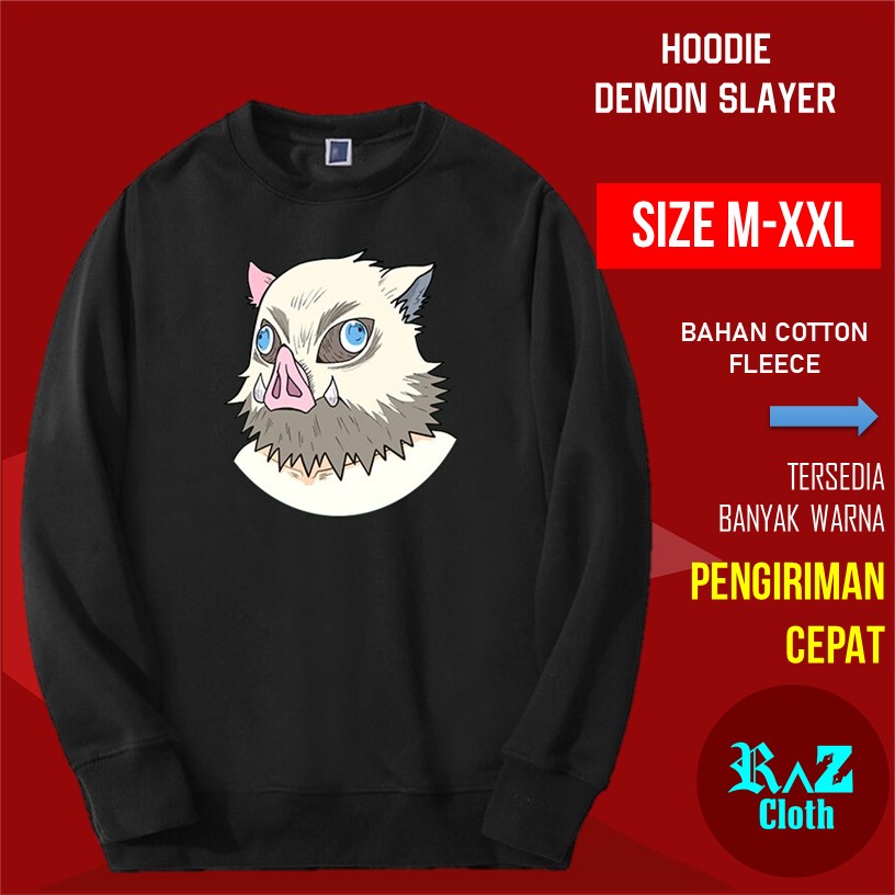 Jual Jaket Tanpa Kupluk Inosuke Hashibira Character Kimetsu No Yaiba ...