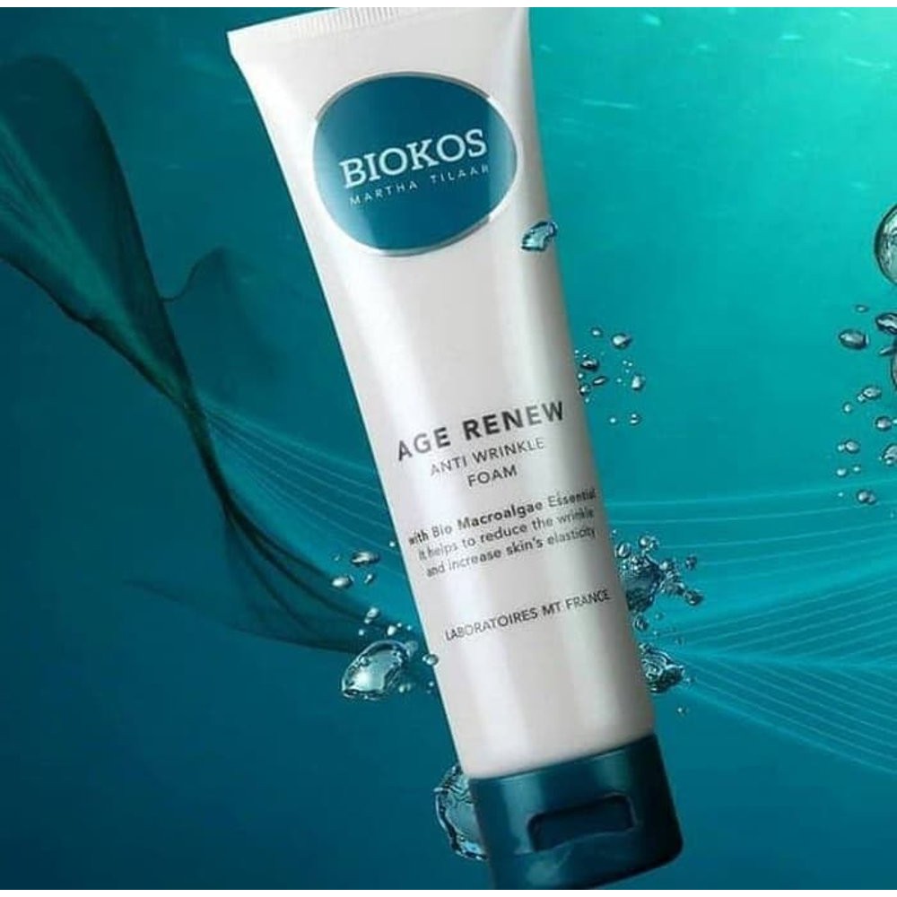 Jual Biokos Age Renew Anti Wrinkle Foam 80g | Shopee Indonesia