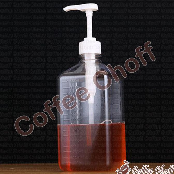 Jual #####] BOTOL SIRUP PLASTIK 1600 ML POMPA SIRUP TEMPAT SIRUP SUGAR ...