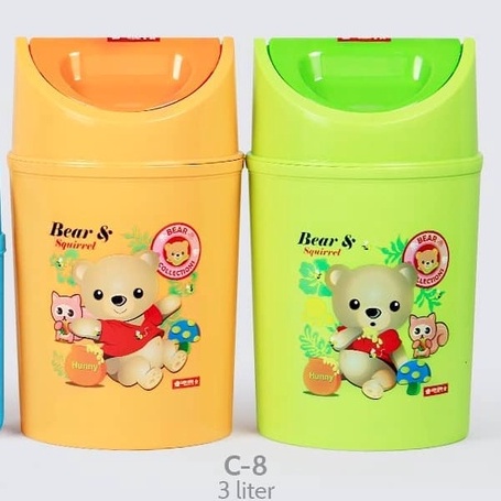Jual Clean Pal 3Liter C-8 LION STAR Kotak Sampah/ Tempat Sampah/ Box ...