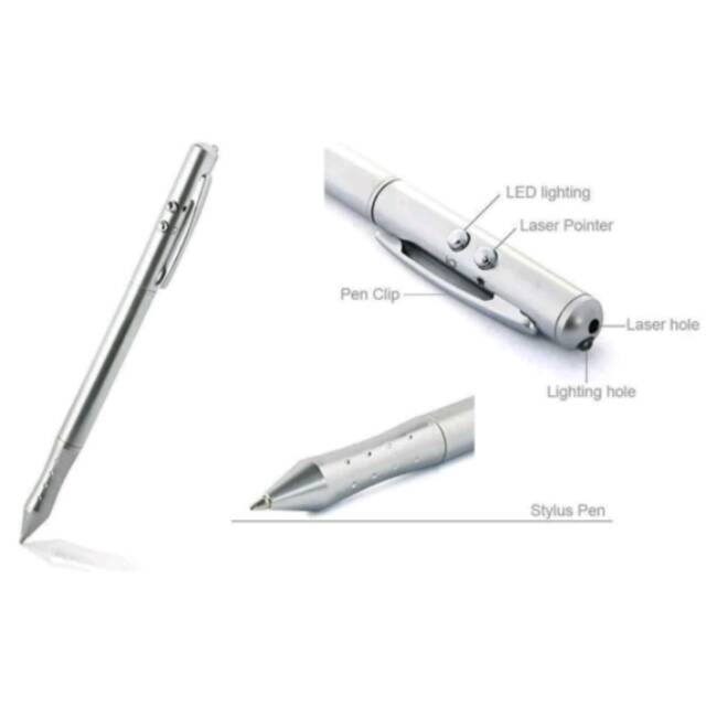 Jual Pulpen Laser Pointer 3 in 1 Pena Pen LED Bolpen Senter Ballpoint ...
