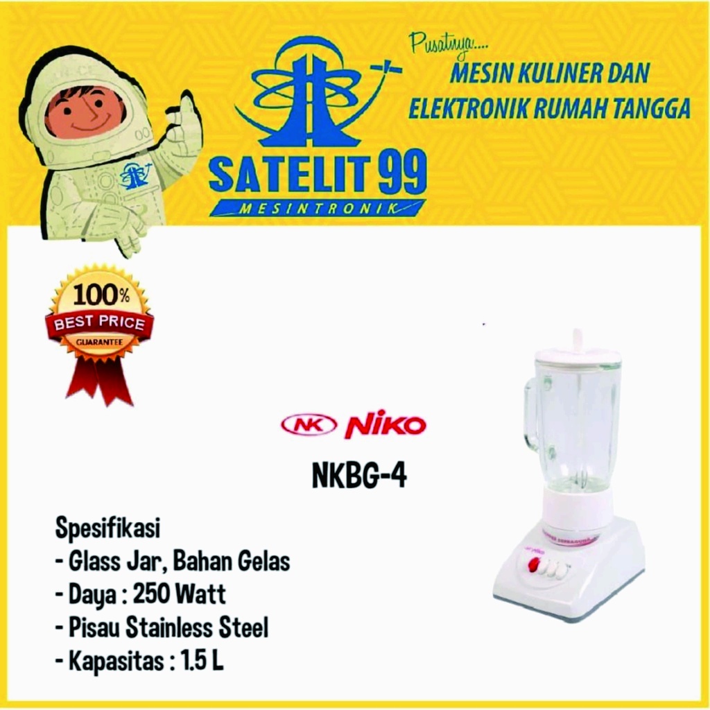 Jual BLENDER NIKO TYPE NKBG-4 | Shopee Indonesia