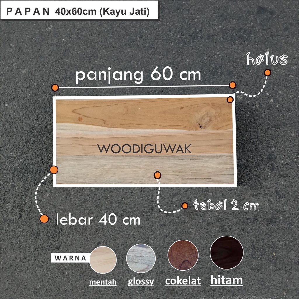 Jual PP002 PAPAN KAYU 40x60 cm | PAPAN PERSEGI KAYU | PAPAN KAYU JATI ...