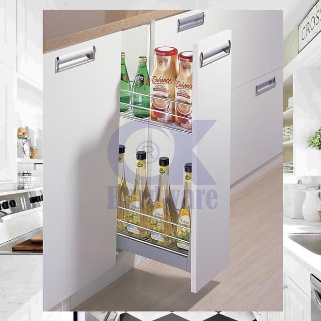 Jual Terbatas - Rak Tarik Botol Drawer Basket Ok 023A For Kitchen Set ...