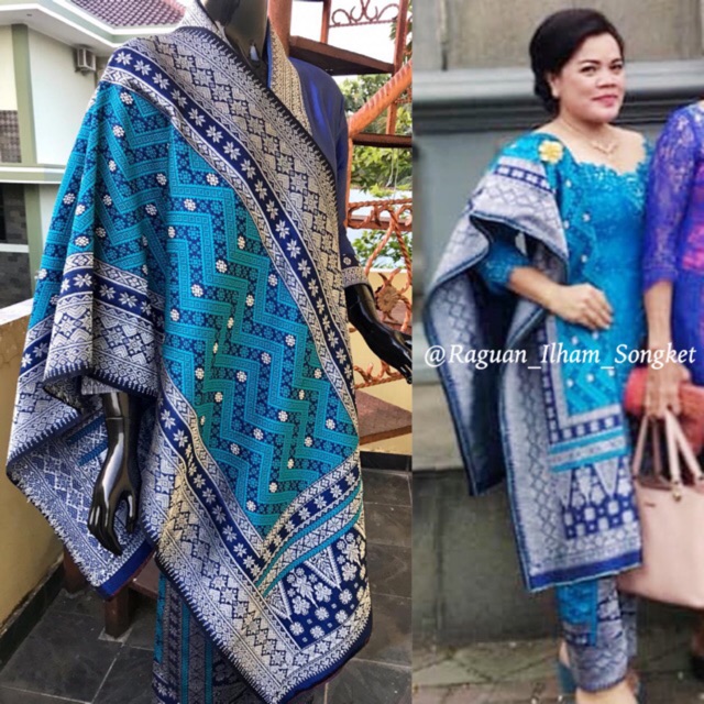 Jual Songket bunga cina Ori / Songket Tenun Palembang / Songket ...
