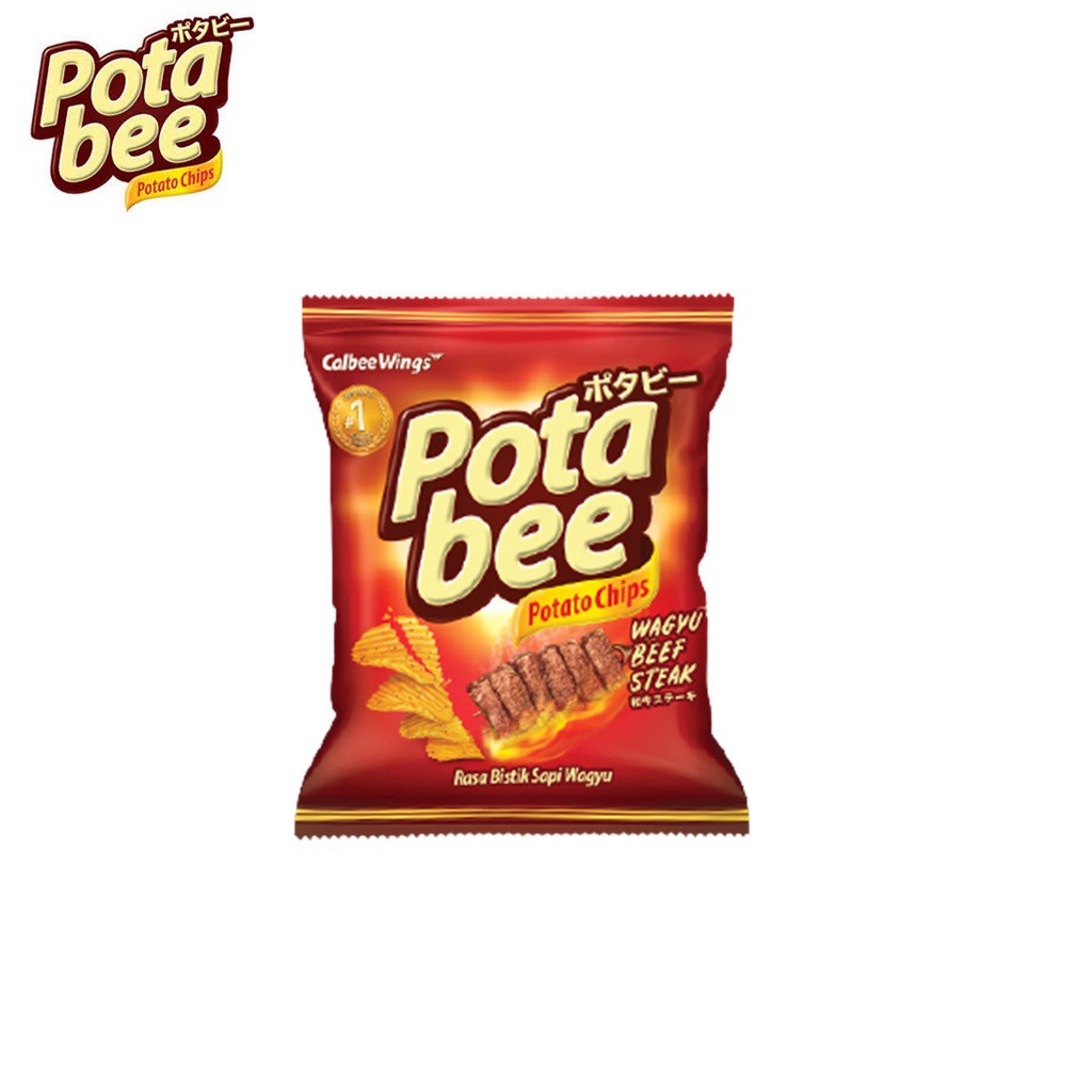 Jual Potabee Keripik Kentang Wagyu Beef Steak 68 gr | Shopee Indonesia