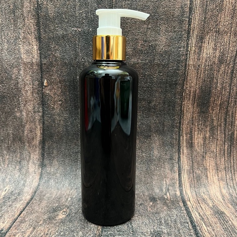 Jual Botol Hitam 250ml / 250 ml - PUMP GOLD | Shopee Indonesia