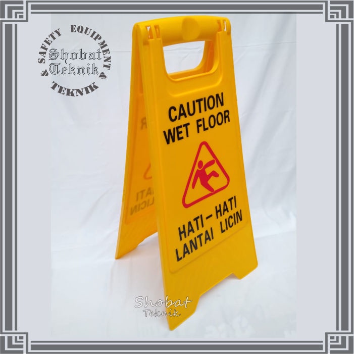 Jual Caution Wet Floor Sign / Warning Sign Wet Floor / Papan Peringatan ...