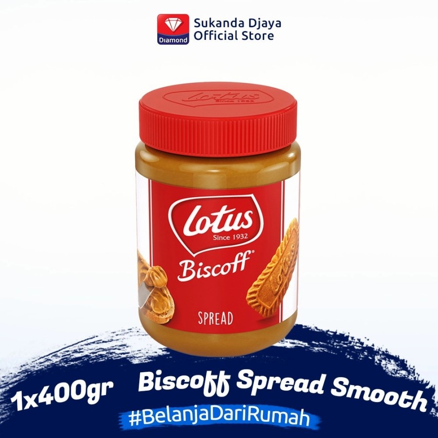Jual Lotus Biscoff Spread Smooth 400gr / Selai Biskuit Roti Kue ...