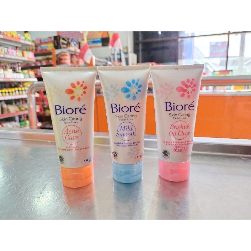 Jual BIORE SKIN CARING FACIAL FOAM 40G | Shopee Indonesia