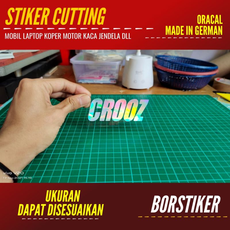 Jual STIKER CROOZ | STICKER CUTTING BAHAN ORACAL CUSTOM LOGO | Shopee ...