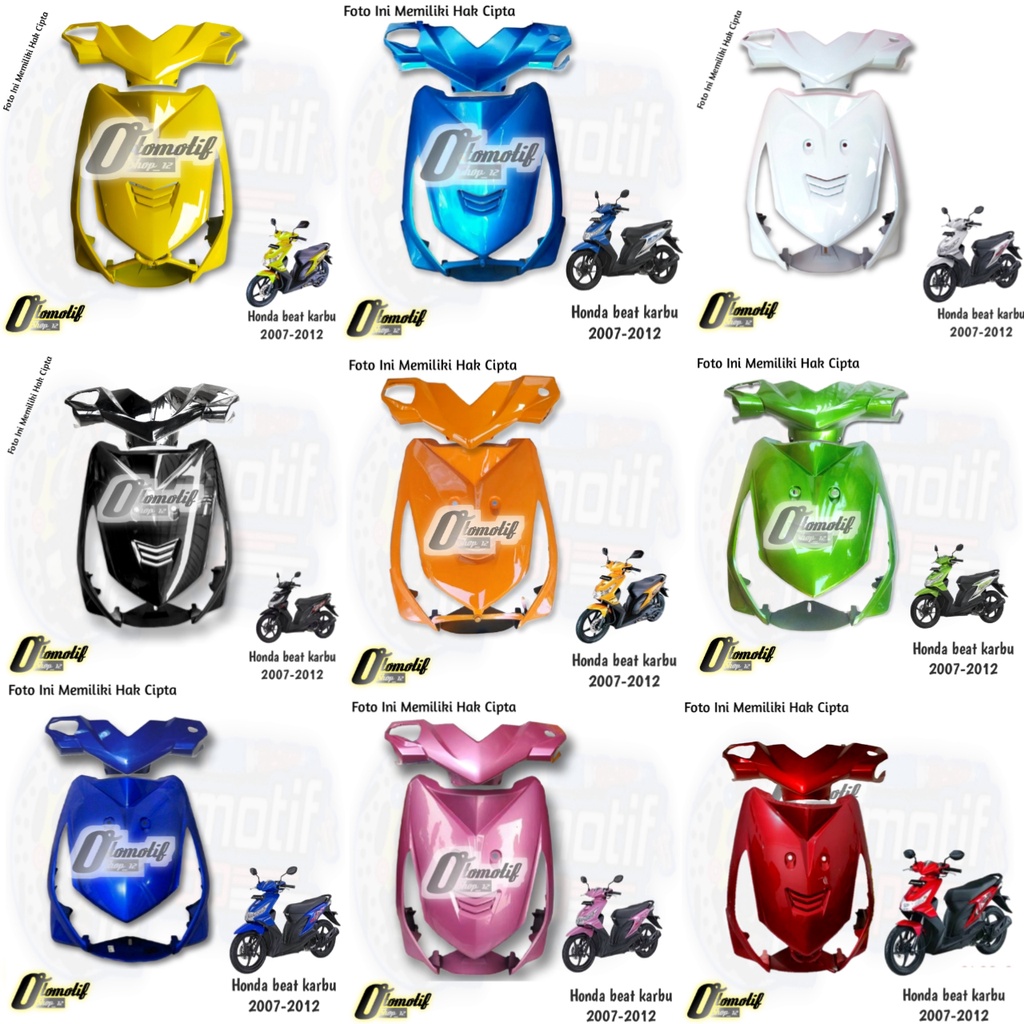 Jual Cover Tameng Depan dan batok Depan honda beat karbu beat lama 2008 ...