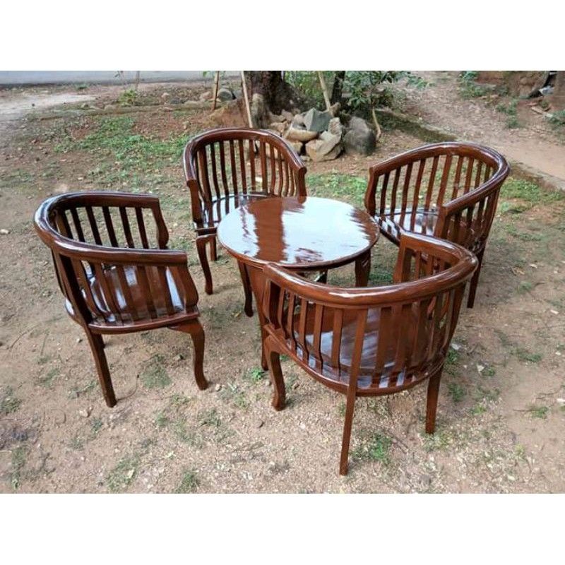 Jual KURSI TERAS BETAWI KAYU JATI TUA | Shopee Indonesia