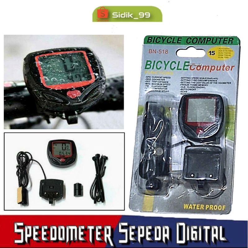 Jual Speedometer Sepeda LCD Bike Cycle Computer | Shopee Indonesia