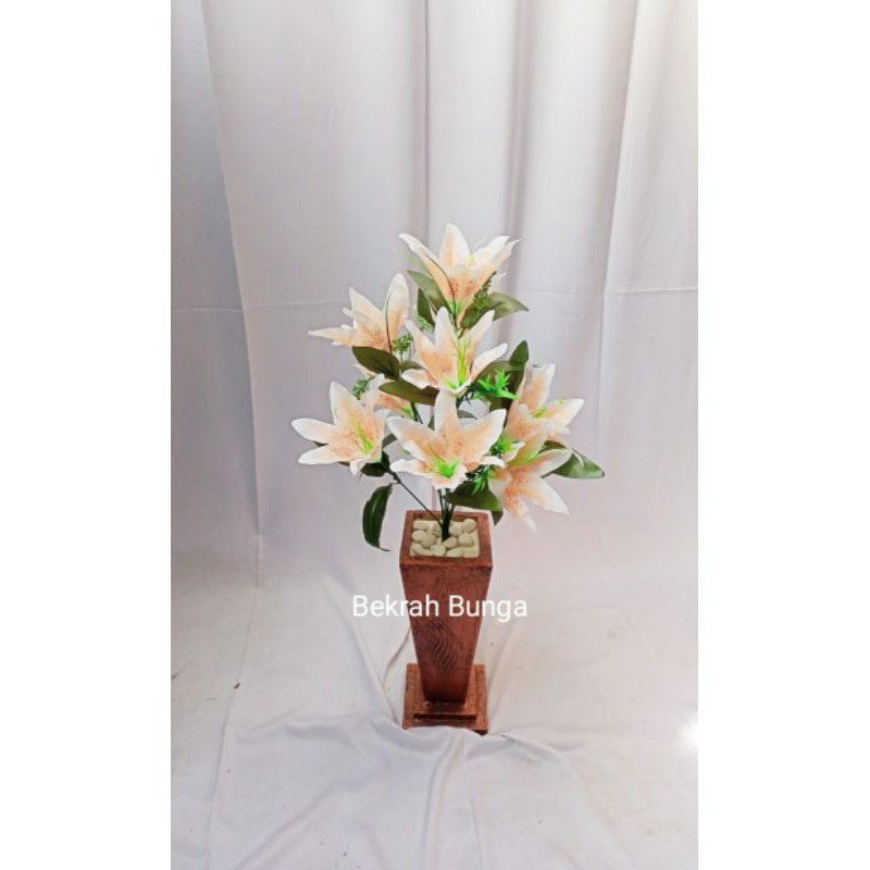 Jual pohon lili artificial- pohon lili plastik- bunga lili artificial ...