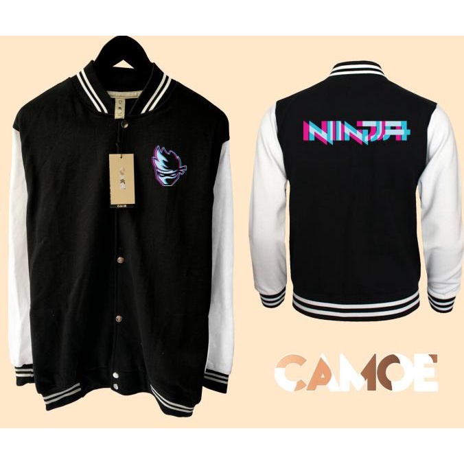 Jual Jaket Baseball Varsity Gaming Streamer Ninja Fortnite Hyper Blur ...